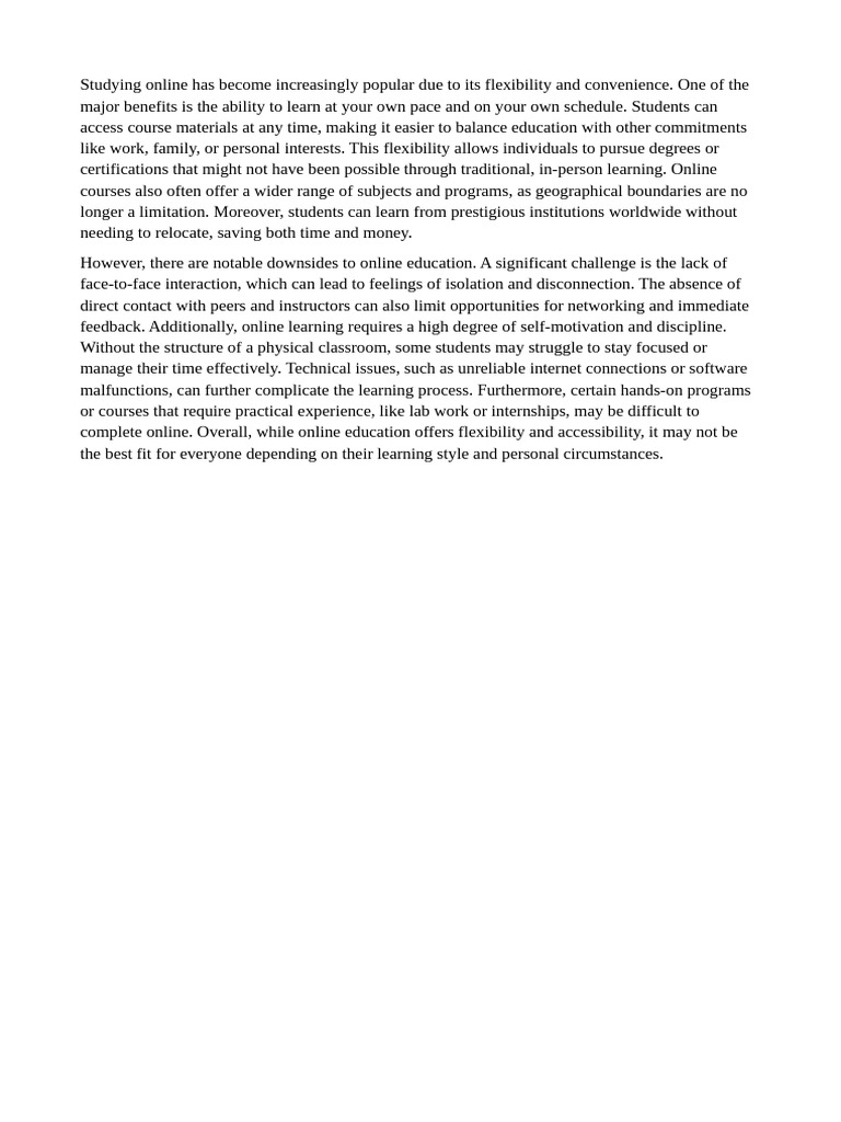 Pros and Cons of Online Shopping | PDF