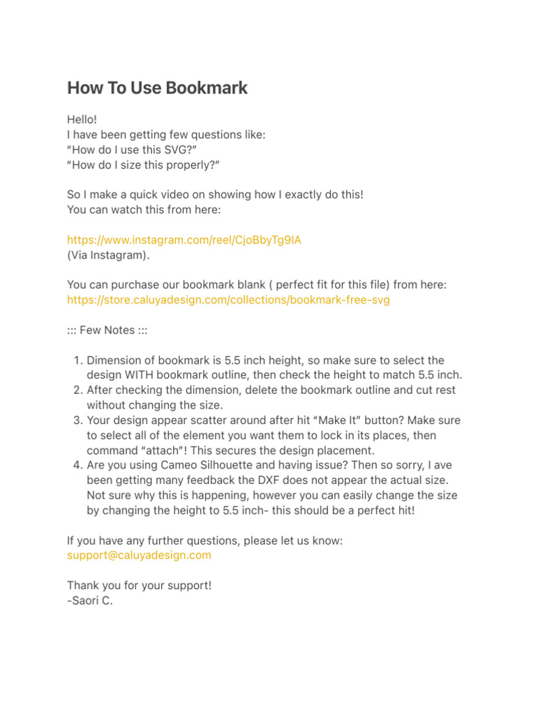 How To Use Bookmark | PDF