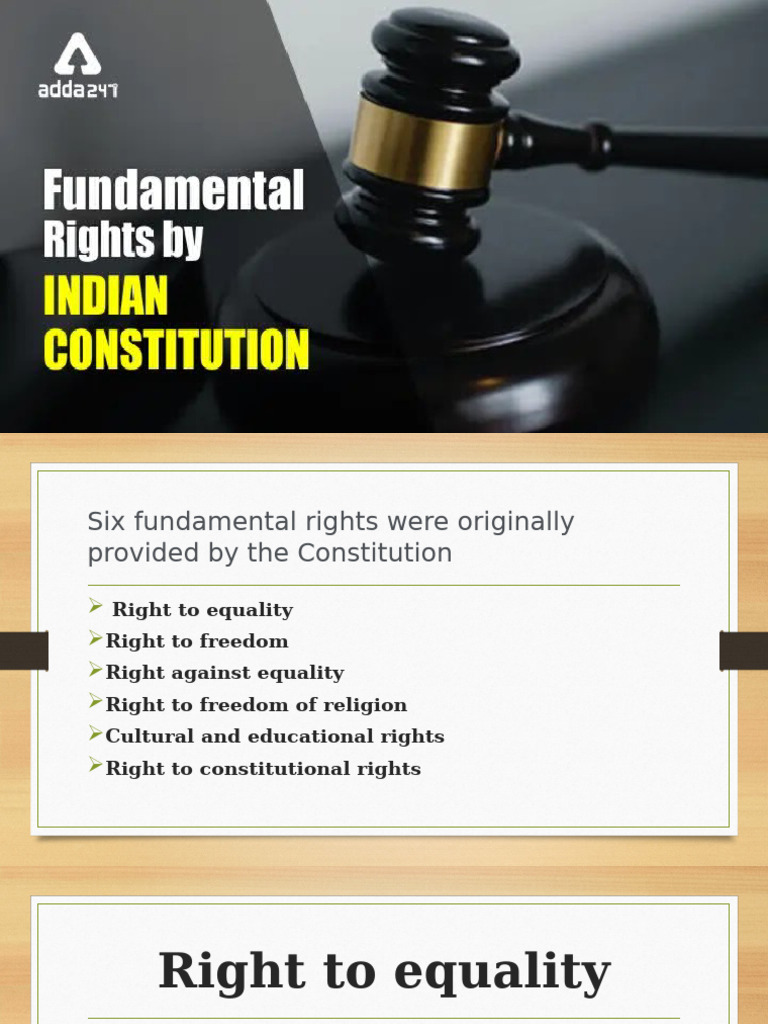 Fundamental Rights | PDF