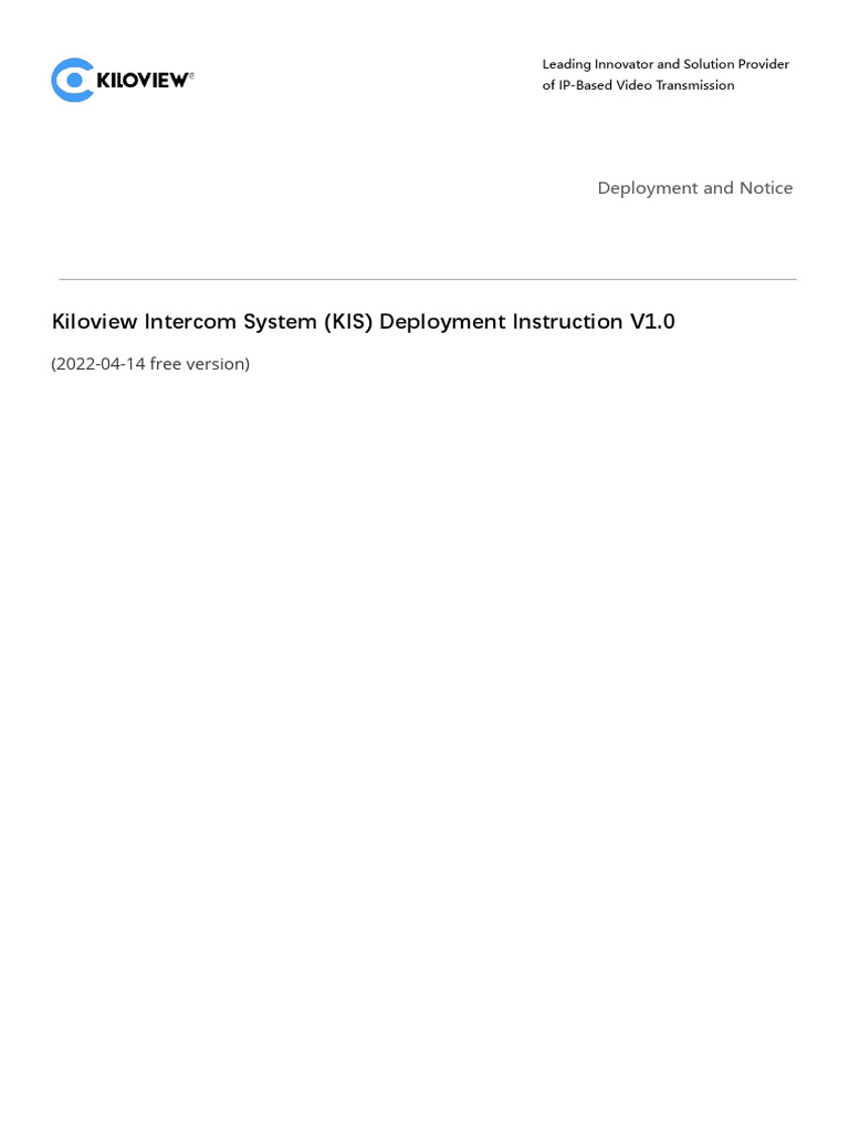 KIS Deployment Guide Free | PDF | Port (Computer Networking) | Server ...
