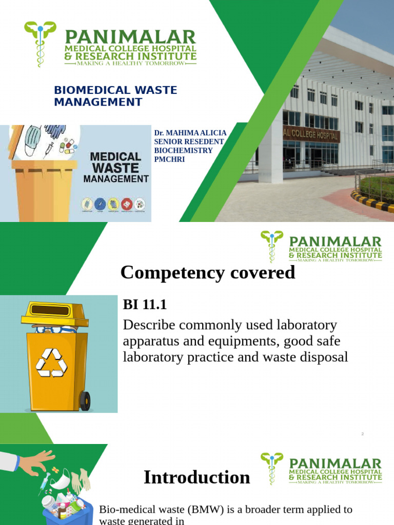 Biomedical Waste Management | PDF | Waste | Waste Management