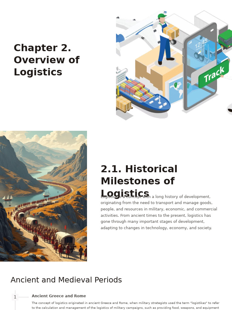 Chapter 2 Overview of Logistics | PDF | Logistics | Supply Chain