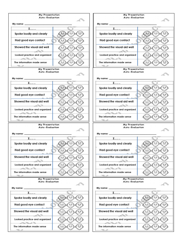 Effective Presentation Checklist Pdf