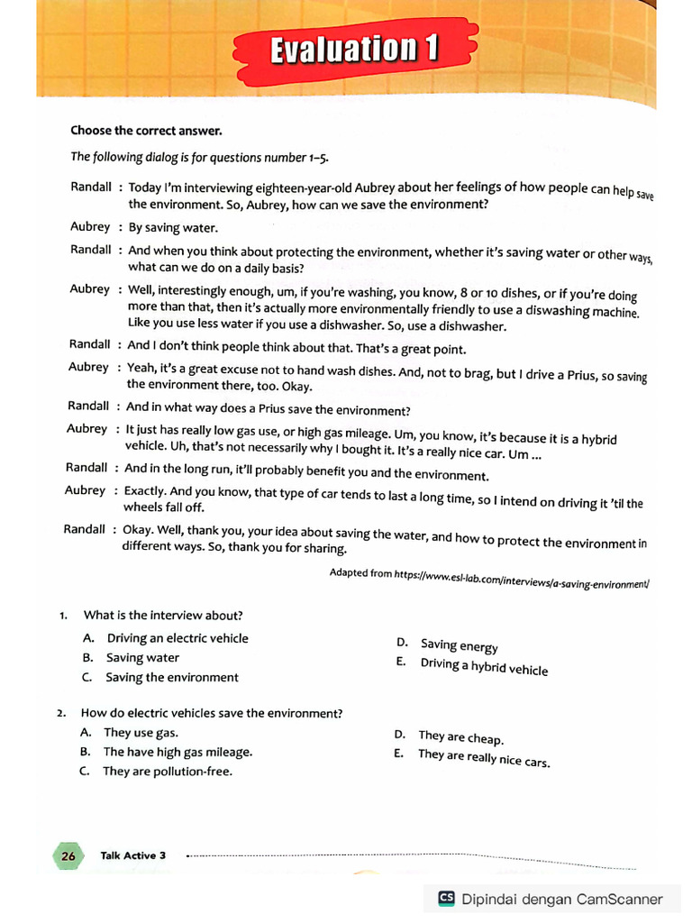 Ulangan B.ing 12 | PDF