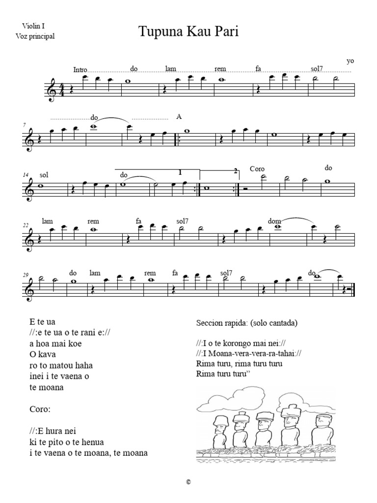 Tupuna Violin (Voz Principal) y Acordes) | PDF