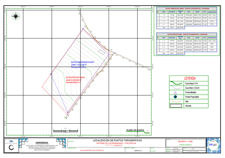 Plano-De Predio Medido | PDF