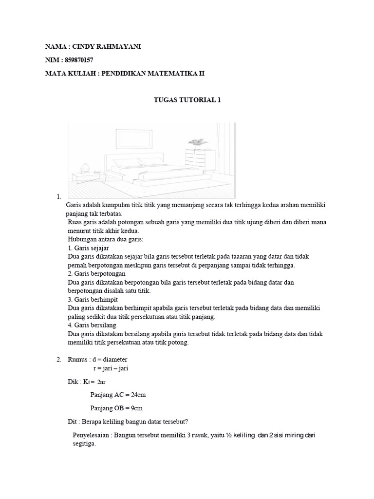 TT1 Matematika | PDF | Griya & Taman