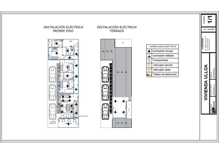Plano Electrico - Rotulo | PDF