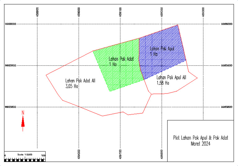 Plot Lahan 1 Ha - Apul - Adat | PDF