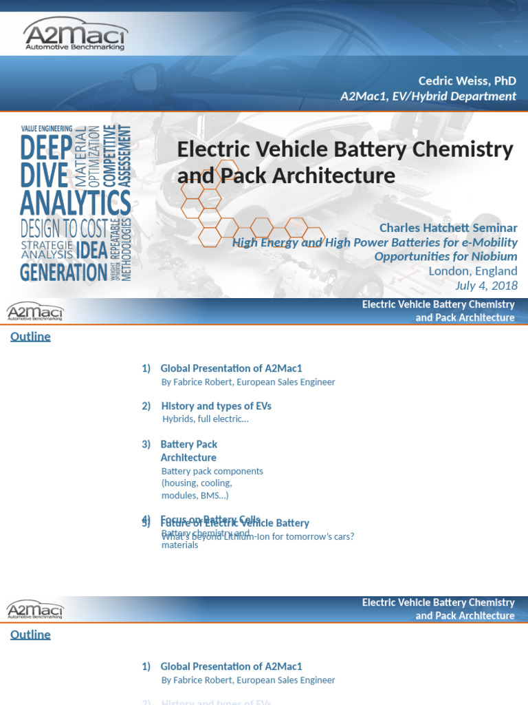 Electric Vehicle Battery Chemistry and Pack Architecture | PDF ...