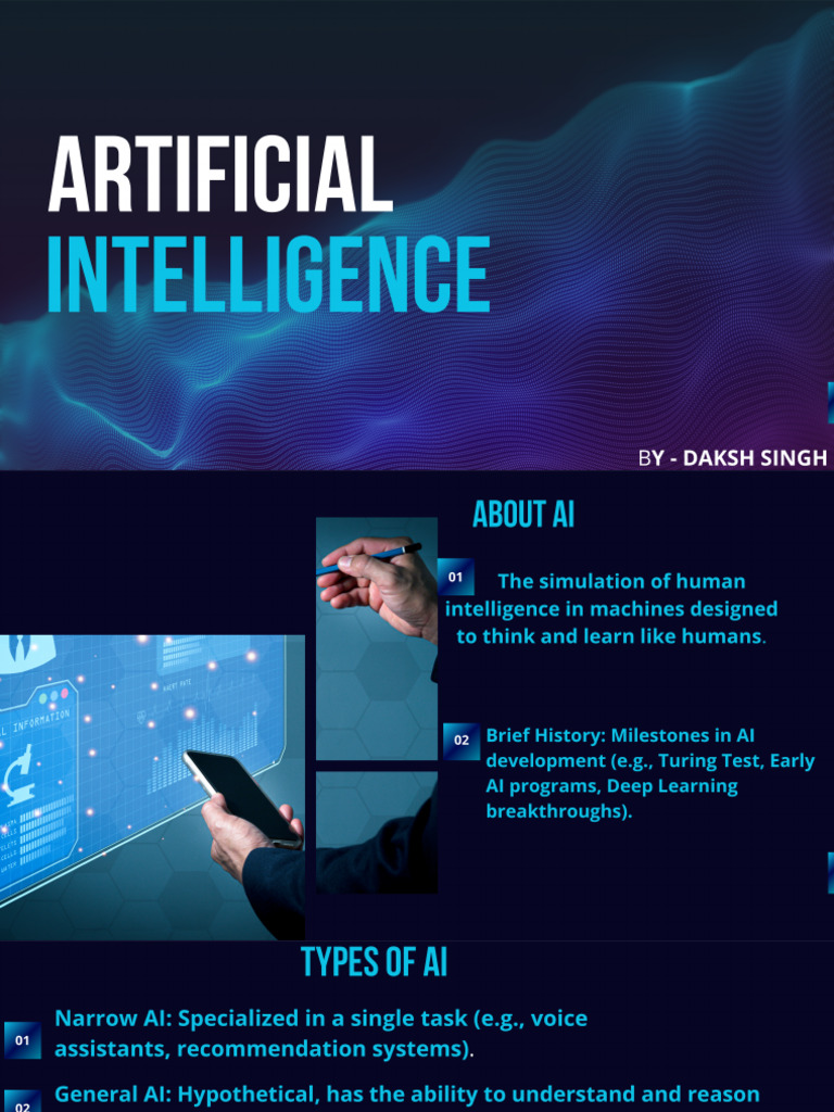 Blue Futuristic Artificial Intelligence Presentation | PDF