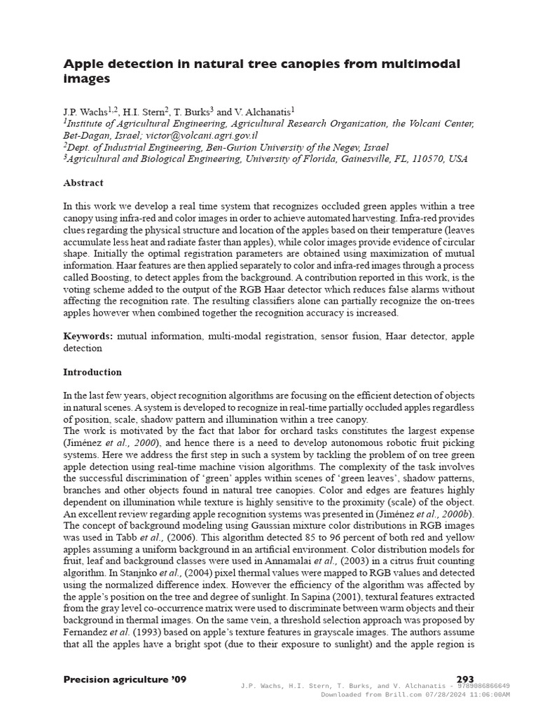 Apple Detection in Natural Tree Canopies From | PDF | Image Resolution