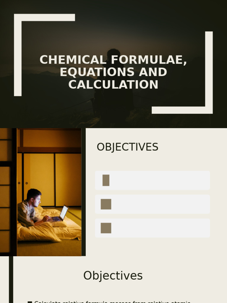 Chemical Formulae, Equations and Calculation | PDF | Science ...