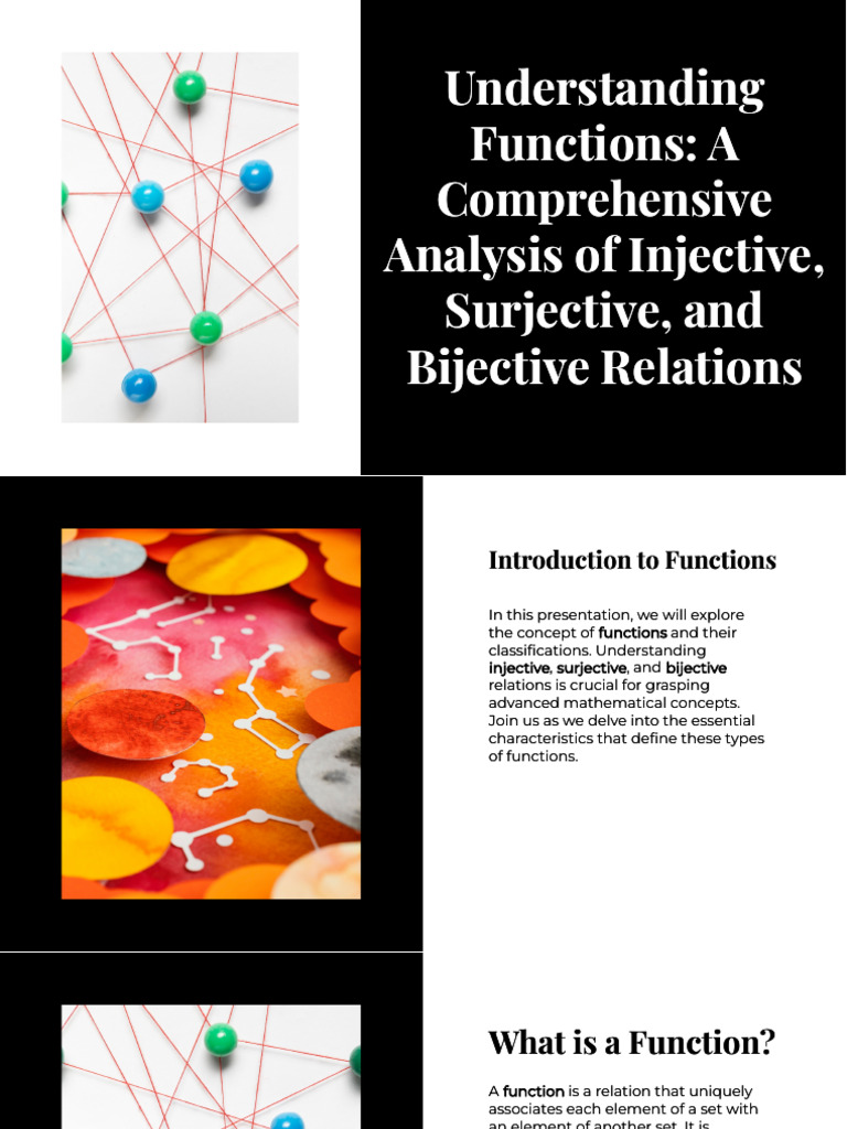 Slidesgo Understanding Functions A Comprehensive Analysis of Injective Surjective and Bijective ...