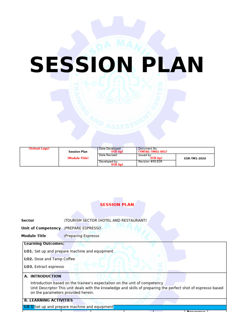 1.3 2024 Session Plan | PDF | Cognitive Science | Education Theory