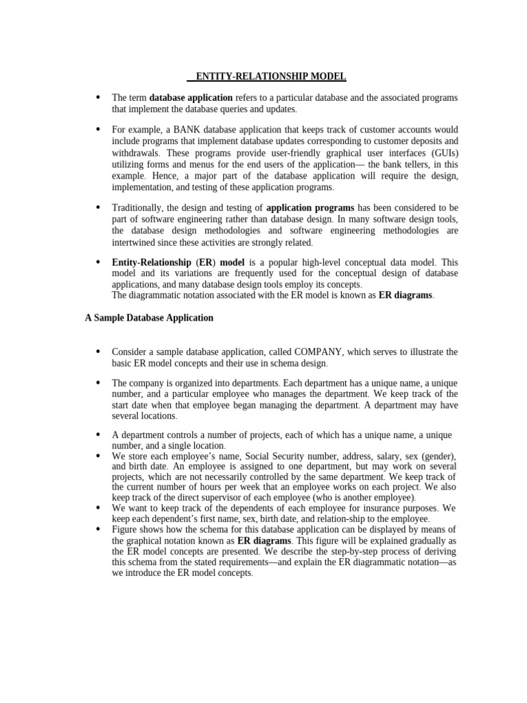 One-to-One Relationship in ER Diagrams | PDF | Databases | Conceptual Model