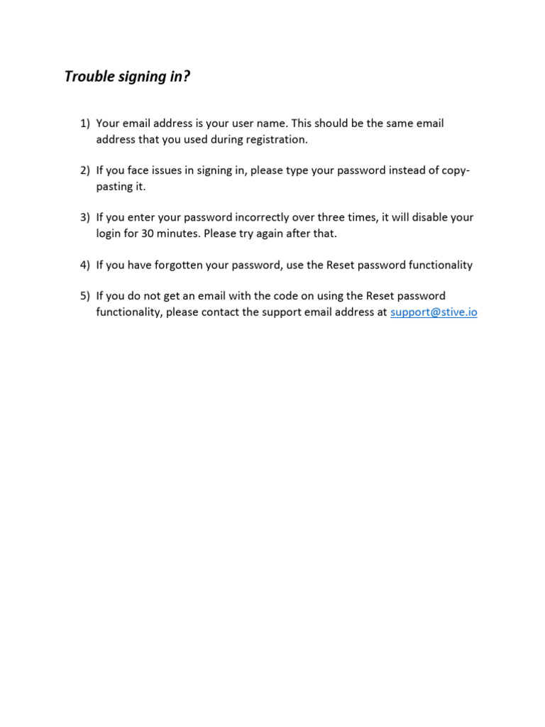 Trouble Signing in | PDF | Career & Growth | Games & Activities