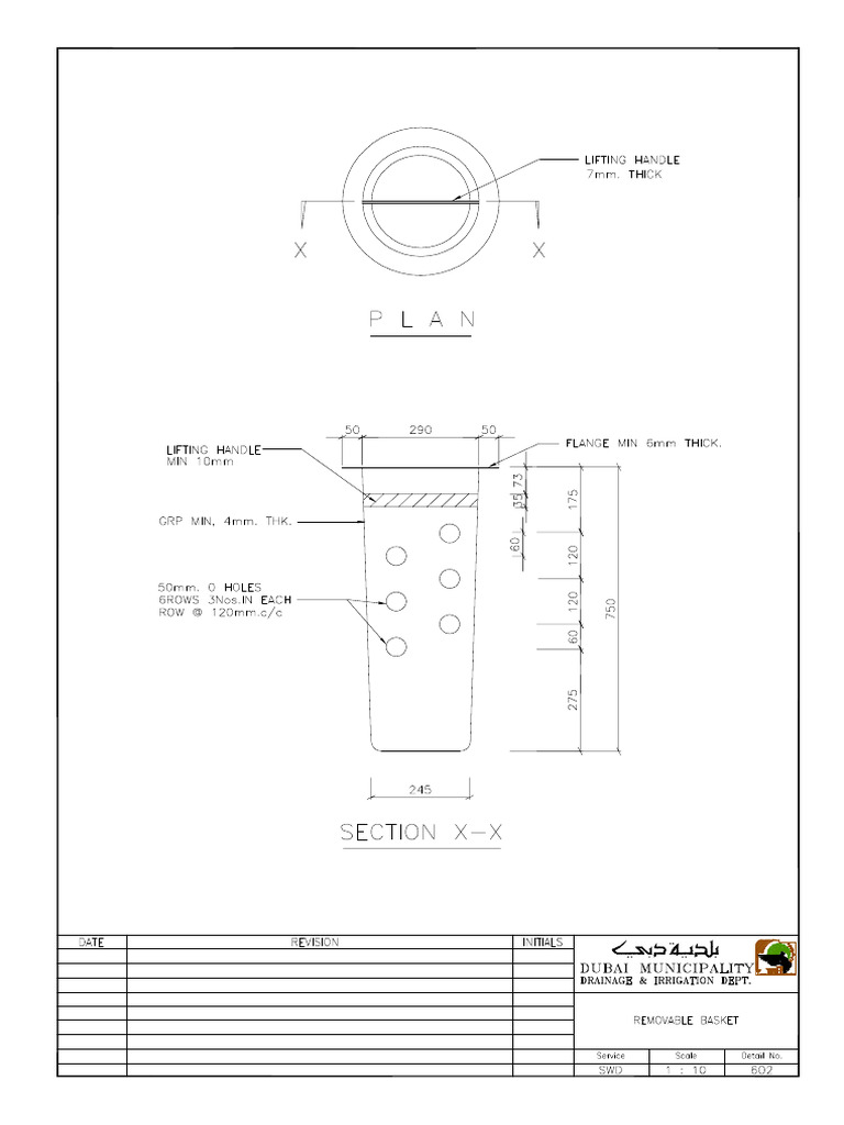 DM Standard Details - GRP Basket & Upvc Gully Pot | PDF