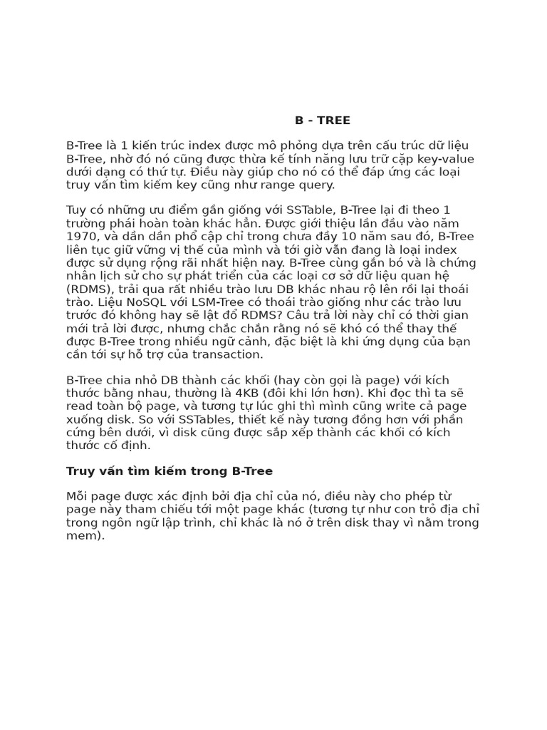 B Tree | PDF