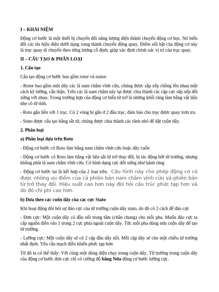 Step Motor | PDF
