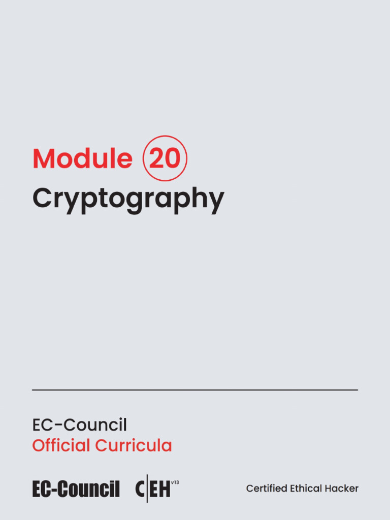 CEHv13 - Module 20 - Cryptography Hide01.Ir | PDF