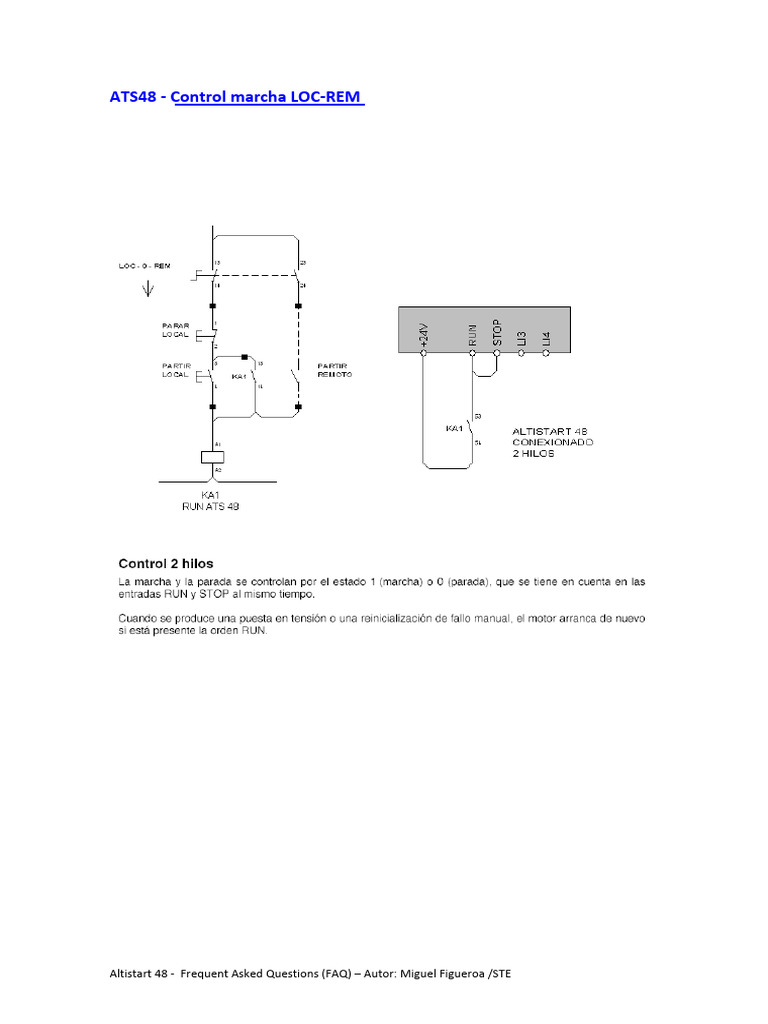 ATS48 - Control Marcha LOC-REM - Rev1 | PDF