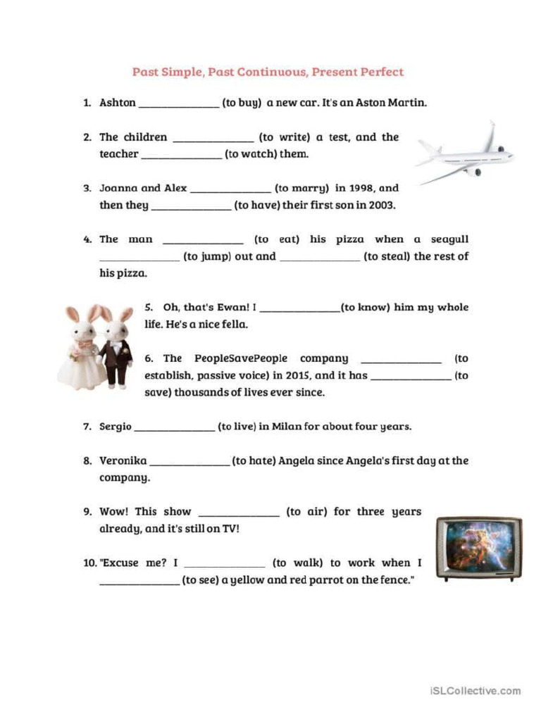 Past Simple, Continuous, Present Perfect | PDF
