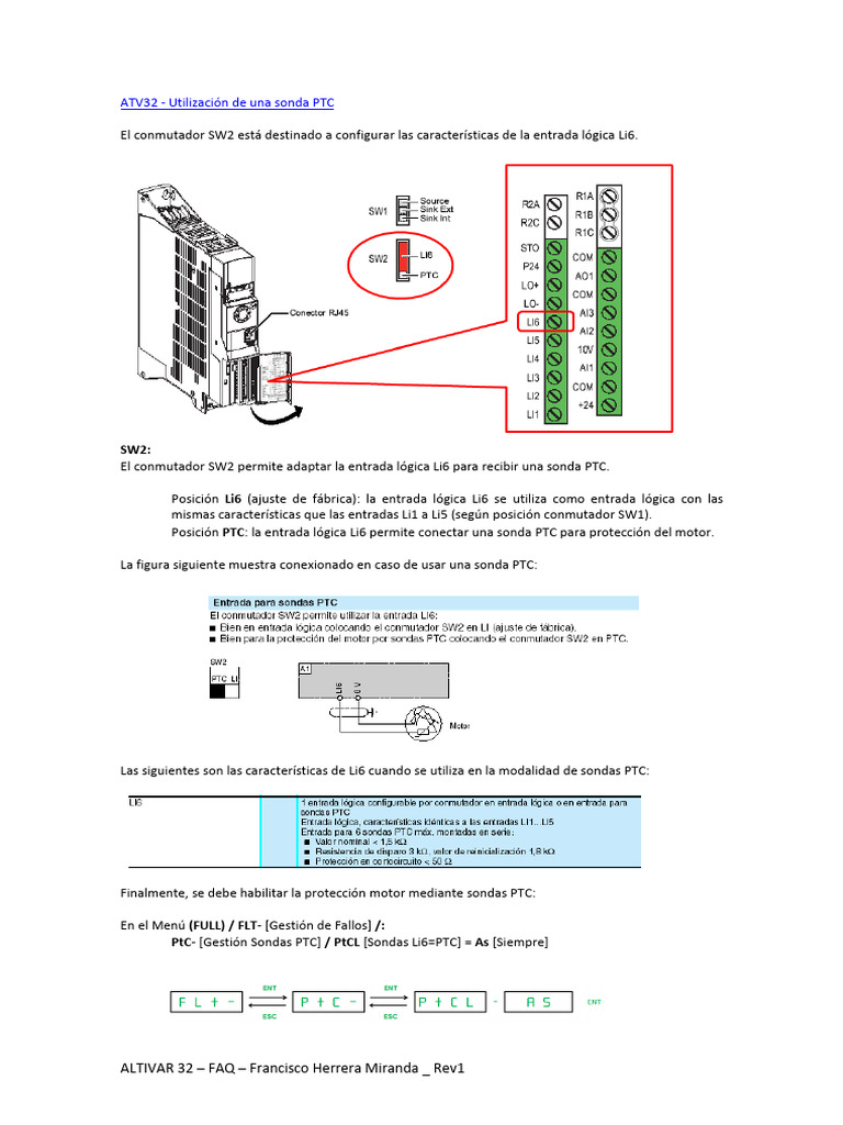 8 - ATV32 - Utilización de Una Sonda PTC | PDF