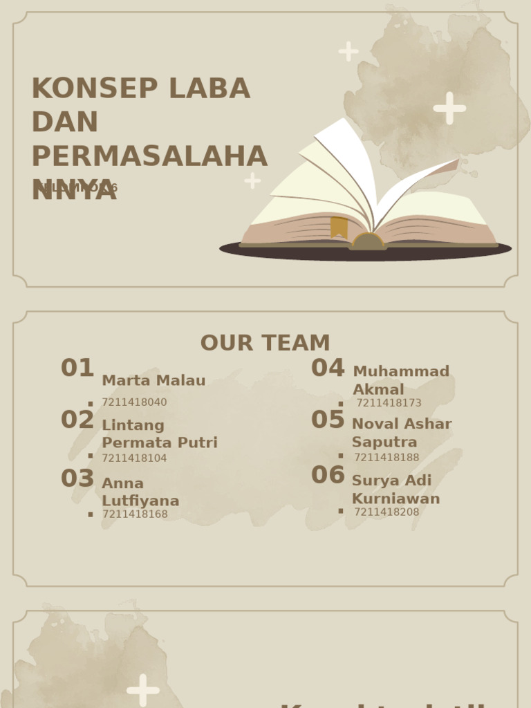 Kel 6 Konsep Laba Dan Permasalahannya | PDF