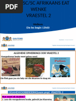Algemene Vraagwoorde in Afrikaans FAL | PDF