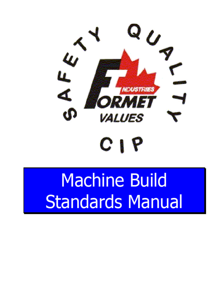 Formet Machine Build Standards | PDF | Technology & Engineering