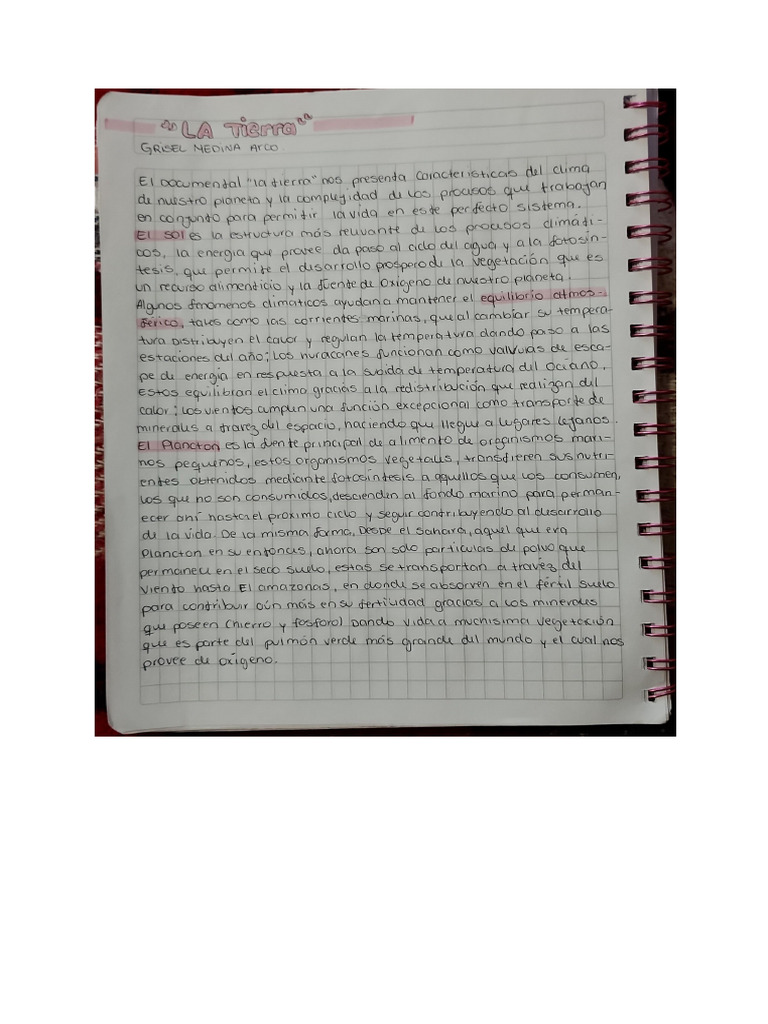 La Tierra (Grisel Medina) | PDF