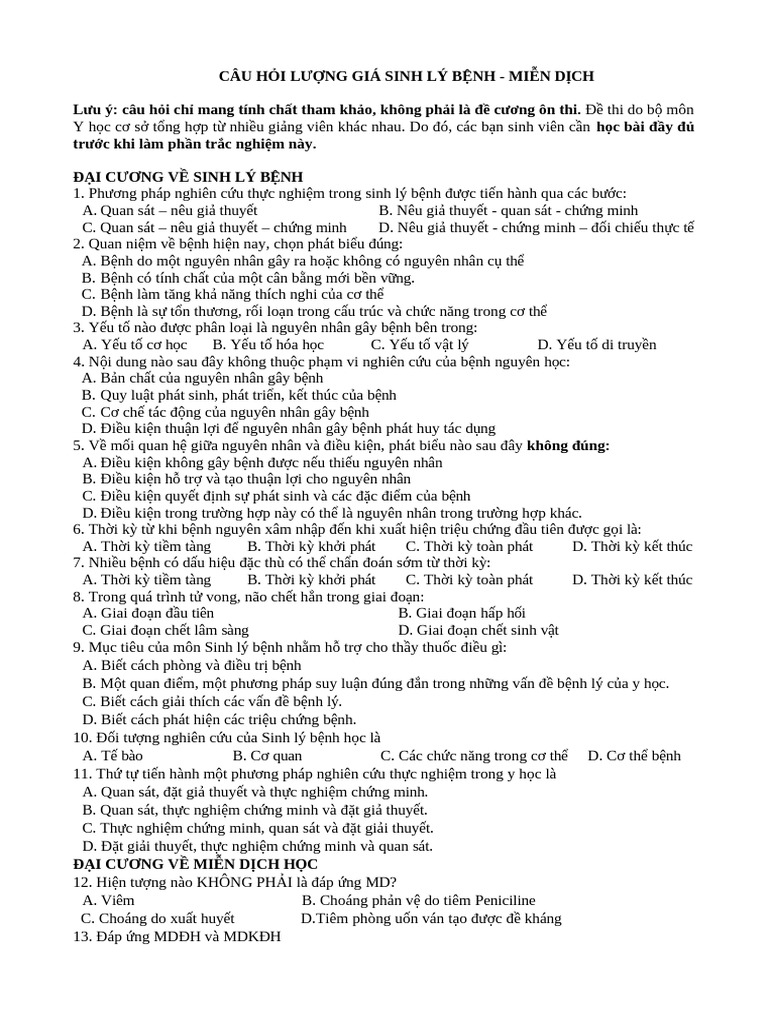 Đề cương YK,RHM | PDF