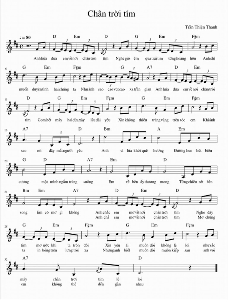Chan Troi Tim - Tran Thien Thanh | PDF
