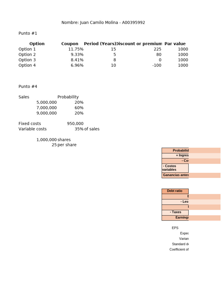 Parcial #1 - Juan Camilo Molina | PDF | Option (Finance) | Stocks