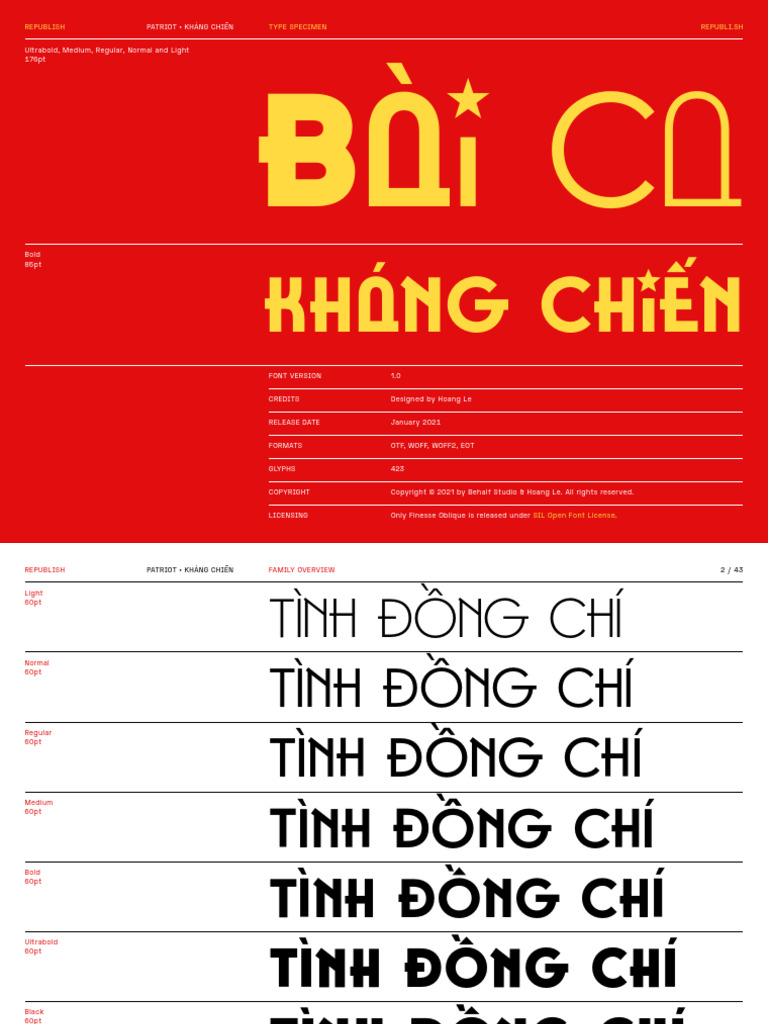 Patriot Specimen v1.0 | PDF