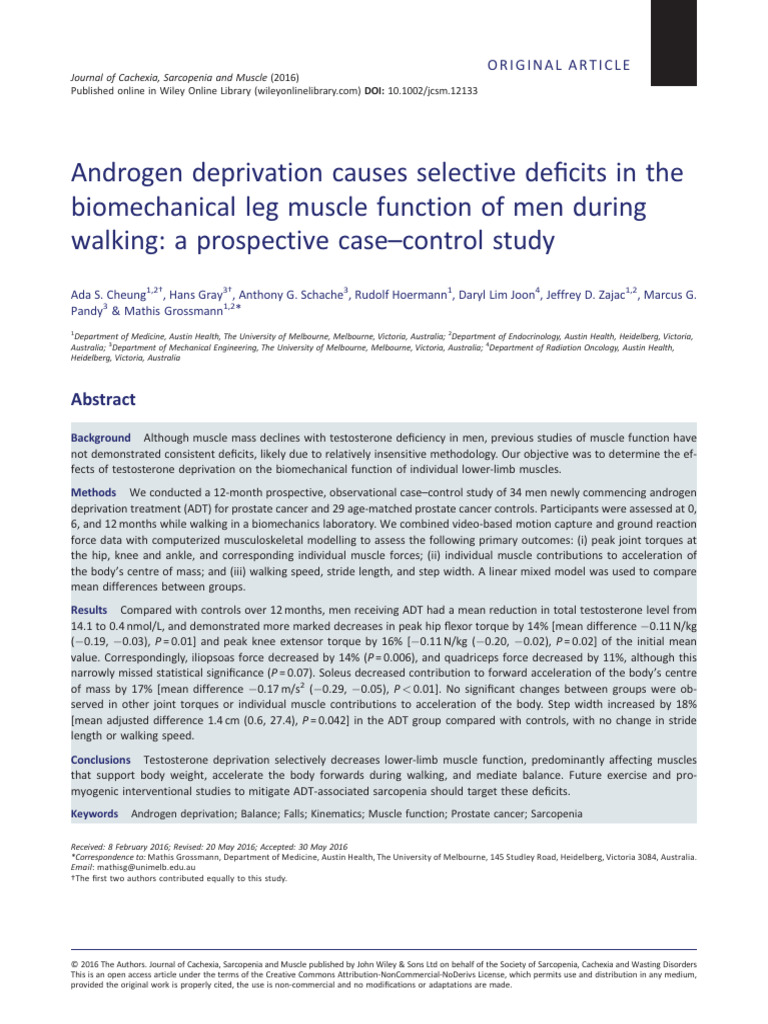Androgen Deprivation Causes Selective Deficits in | PDF | Cancer ...