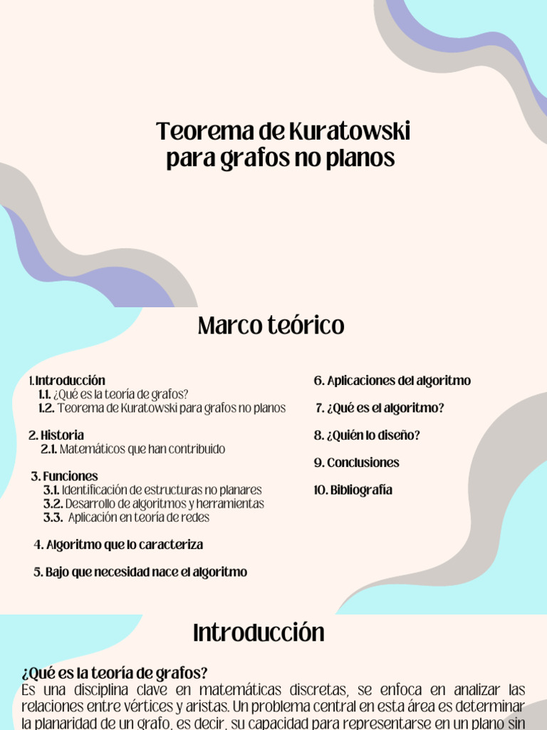 Teorema de Kuratowski para Grafos No Planos - Grupo 5 | PDF | Teoría de grafos | Vértice (teoría ...