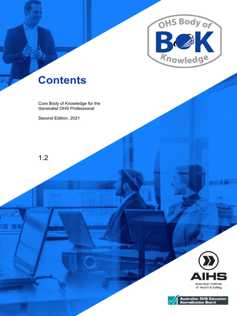 OHS Professional Knowledge Framework | PDF | Occupational Safety And ...
