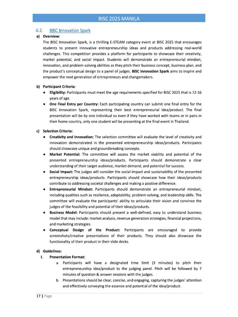 BISC Innovation Spark 2024 | PDF