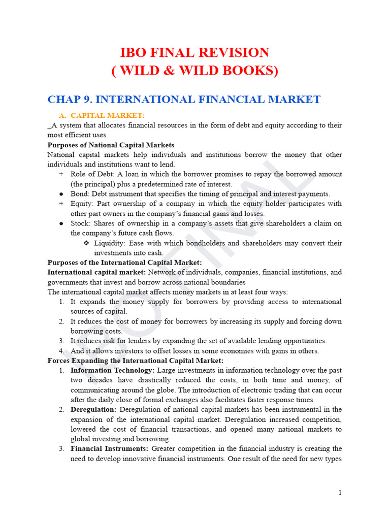 IBO FINAL (1)-1-4 | PDF | Futures Contract | Foreign Exchange Market