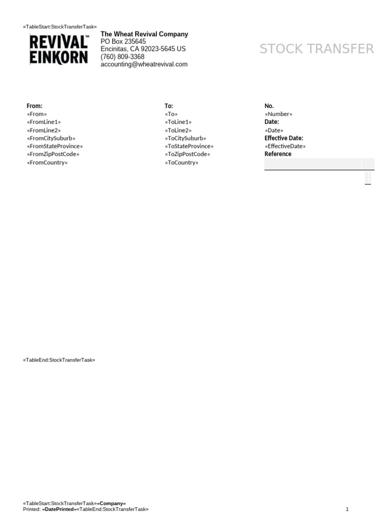 Stock Transfer | PDF