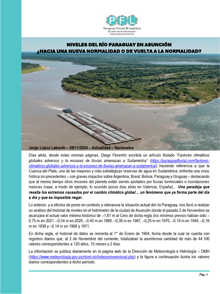 10 Niveles - Del - Rio - Paraguay - en - Asuncion - Hac | PDF ...