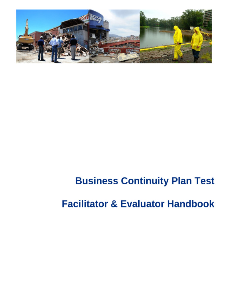 Ready Gov - Business Continuity Plan - Test Facilitator Evaluator ...