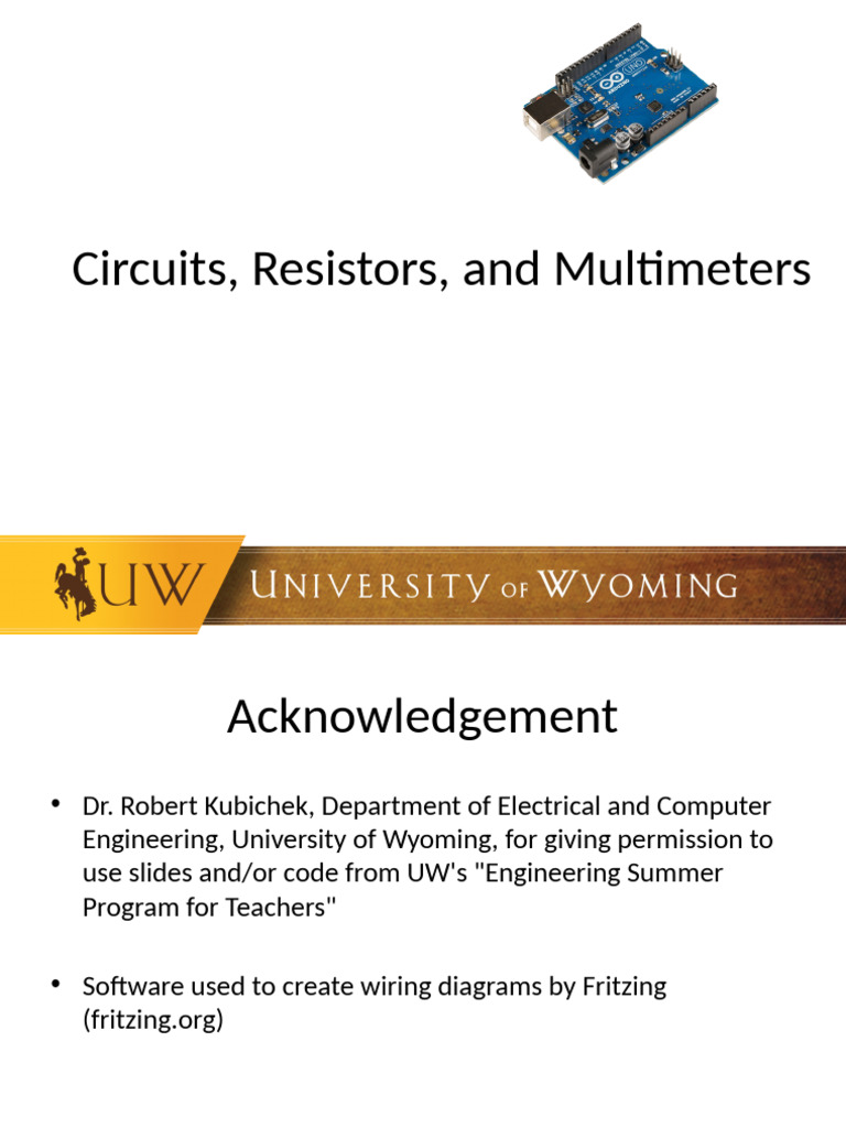 Saddle Up Circuits Resistors Multimeters | PDF | Resistor | Electrical Resistance And Conductance