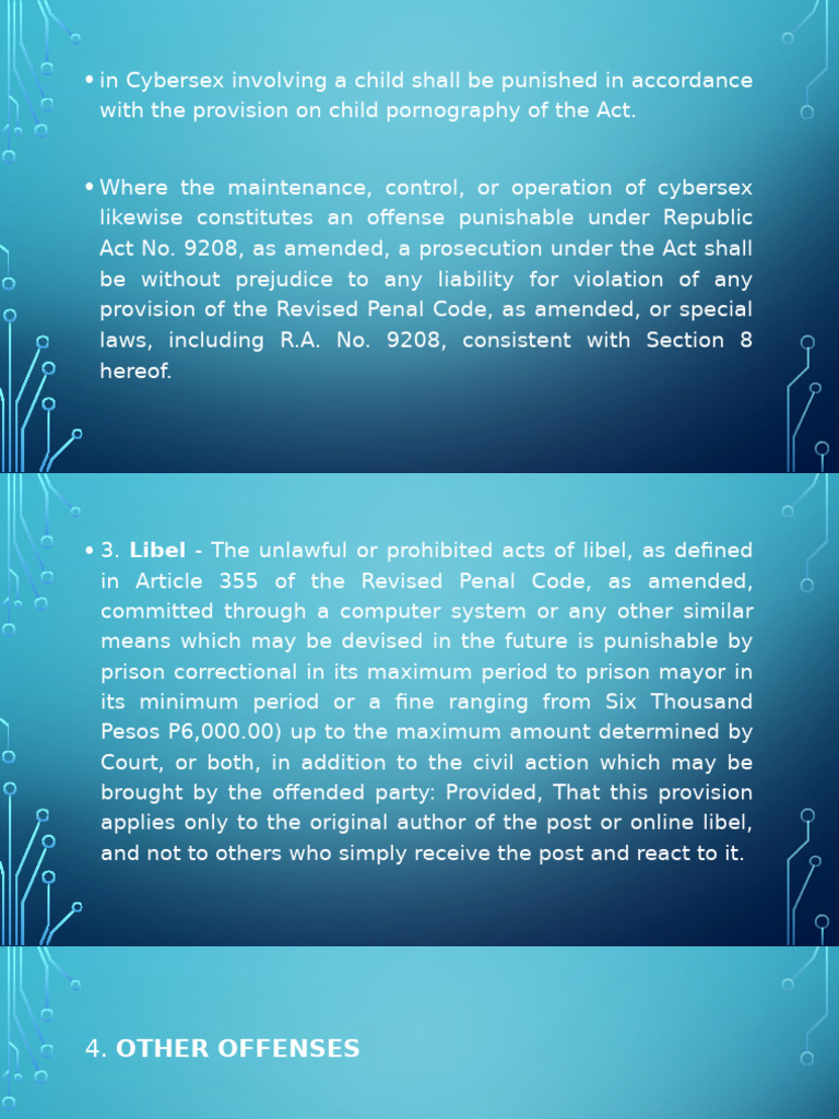 Cybercrime Offenses and Penalties | PDF