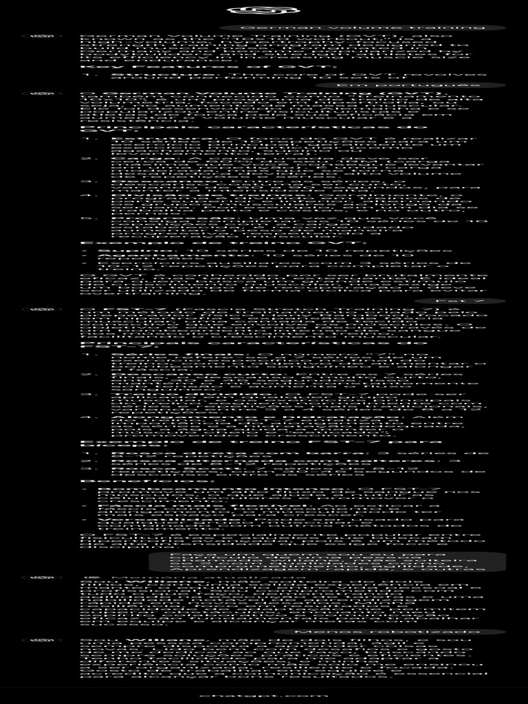 Treinamento GVT Hipertrofia | PDF