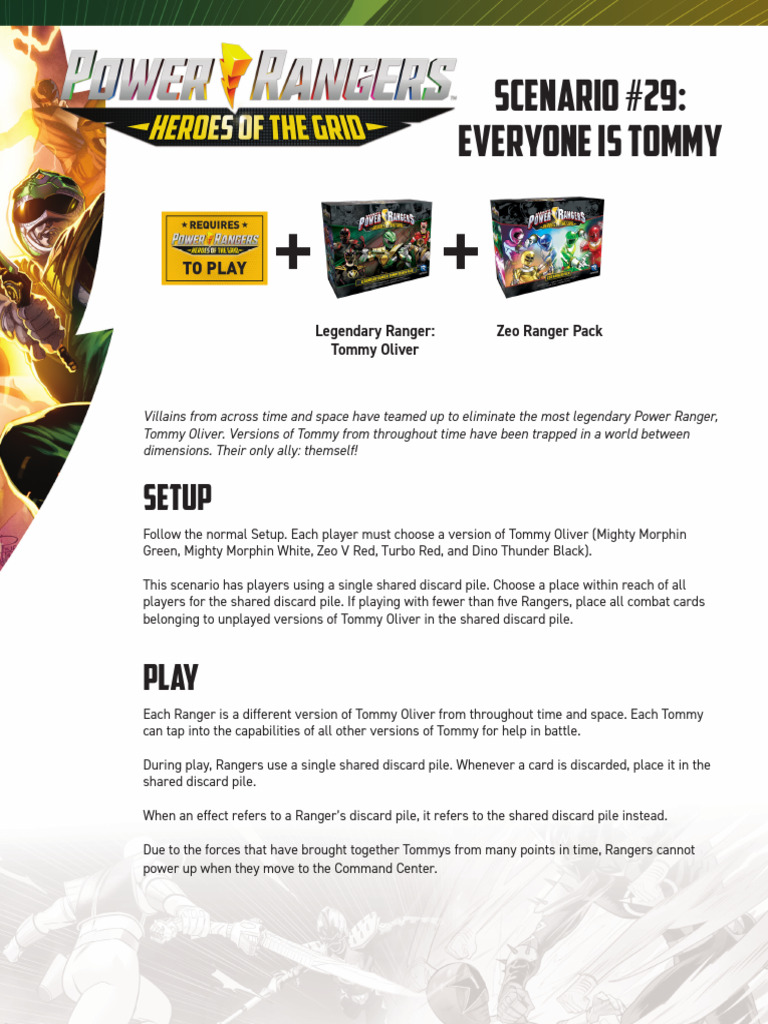 HOTG Scenario 29 Everyone Is Tommy | PDF | Transforming Toy Robots | Superheroes