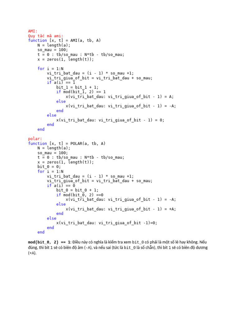 function: Ami: Quy tắc mã ami | PDF
