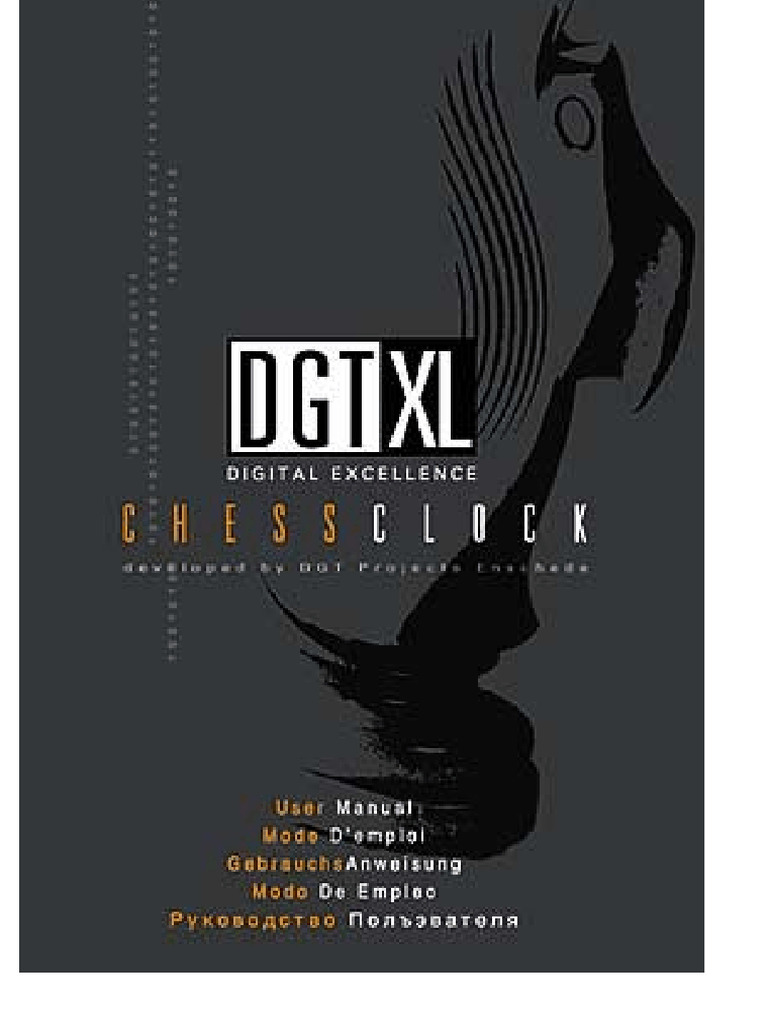 AJEDREZ Reloj Digital CHESSCLOCK DGT XL - XL3 Manual Varios Idiomas ENG-FR-DU-SPANISH-RU-NL-2 ...